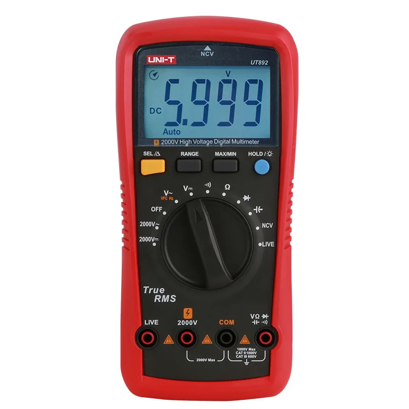 Uni-t Ut892 2000v Digital Multimeter With Real Virtual Value - Buy High ...