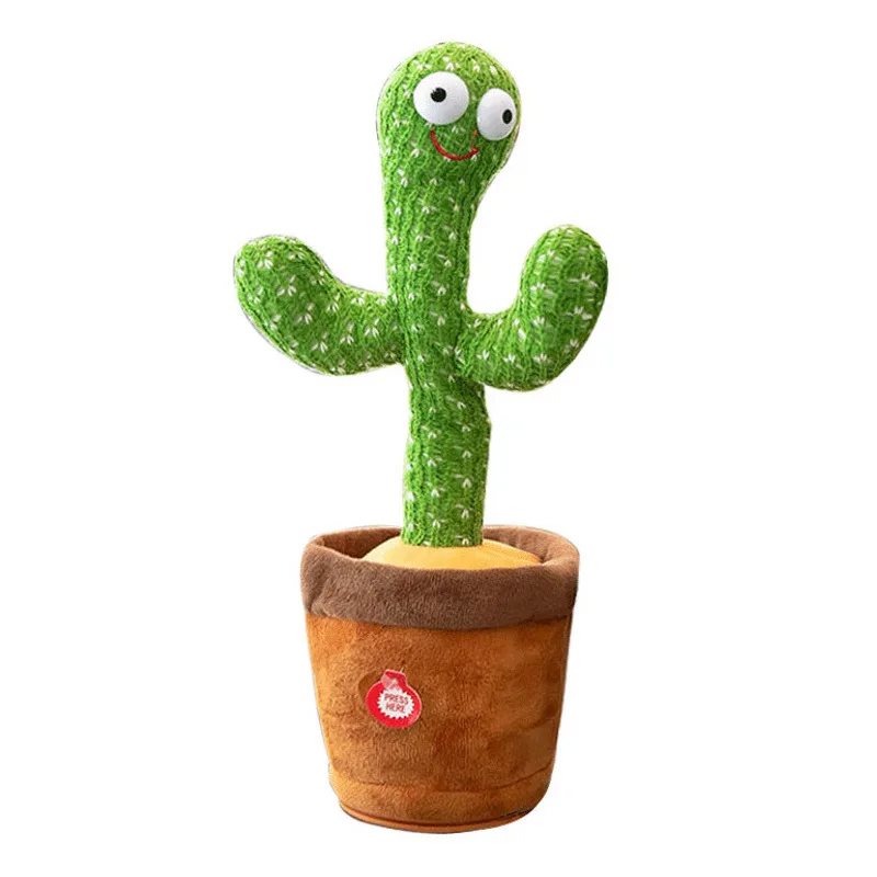 Dancing Cactus Plush Toy Electric Cactus Dancing Singing Shaking ...