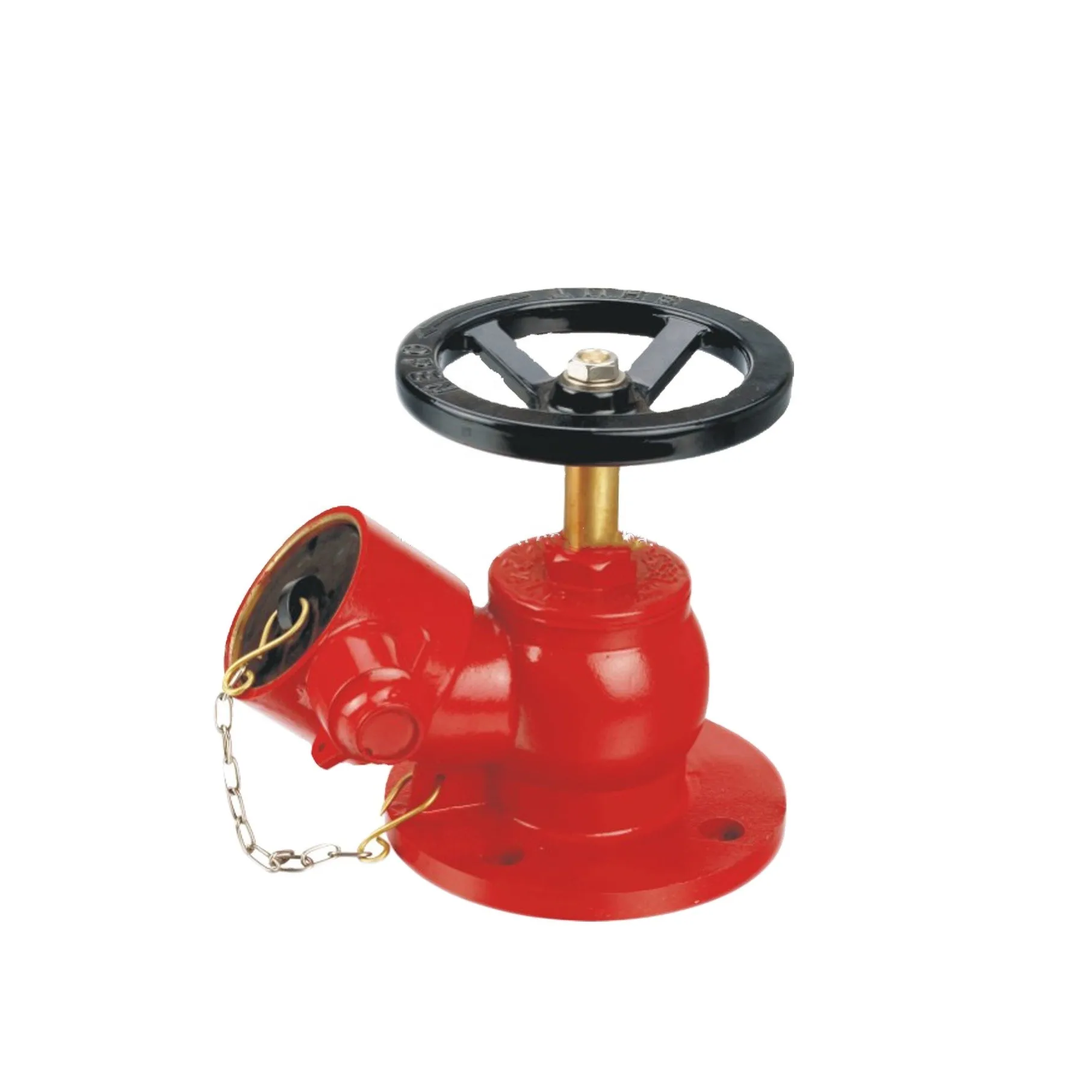 Fire Equipment Copper Fire Angle Hose Valve 300PSI Fire Landing Valve ...