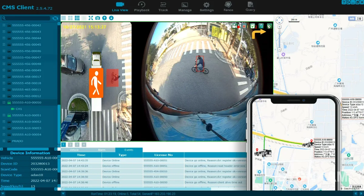 STONKAM 6 Way 1080P 360 Truck Vehicle Camera HD for Surveillance