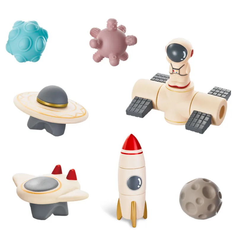 Montessori Early Educational Soft Rubber Space Astronaut Assembly ...