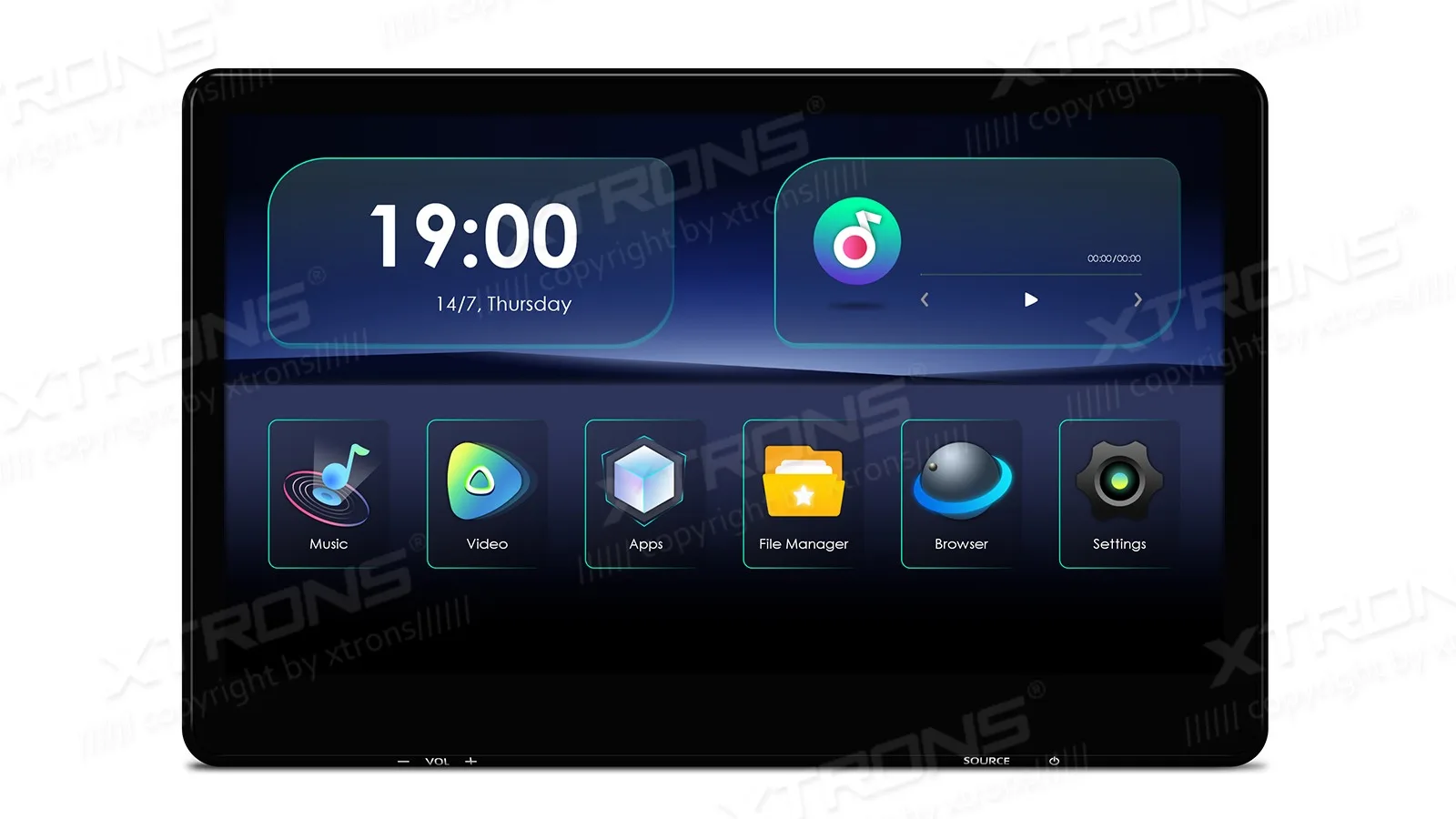 Xtrons 14 Inch Ips Touch Screen Android Car Headrest Monitor With Hd ...