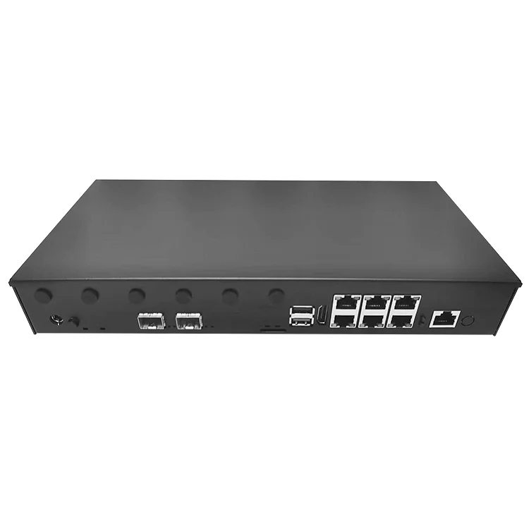 1u Rackmount Firewall Router Pc 6 1g Lan Network 2 10g Sfp Ports Mini