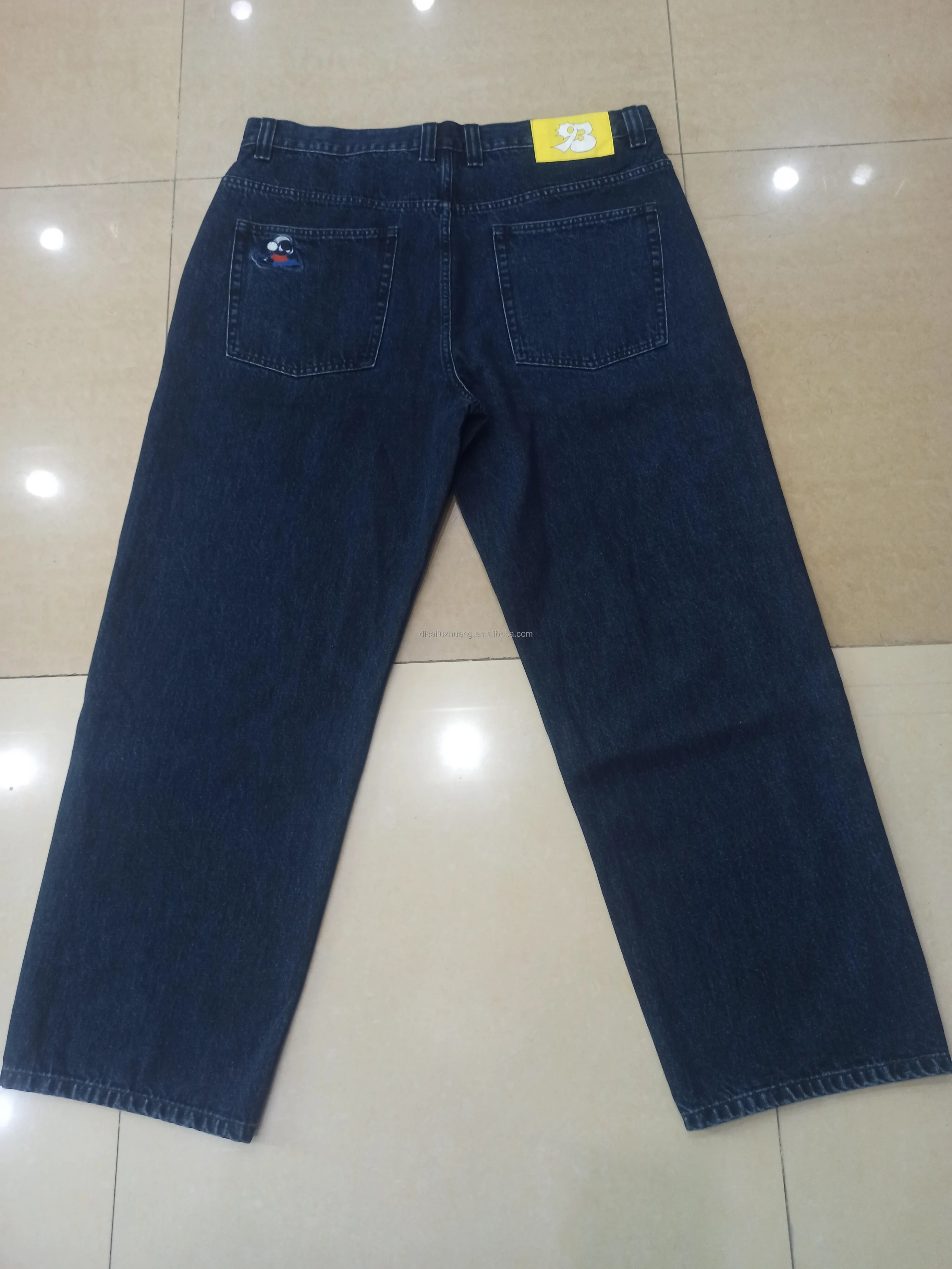 Custom Men Outfit Baggy Fit Dark Blue Jeans Pants Designer New Release ...