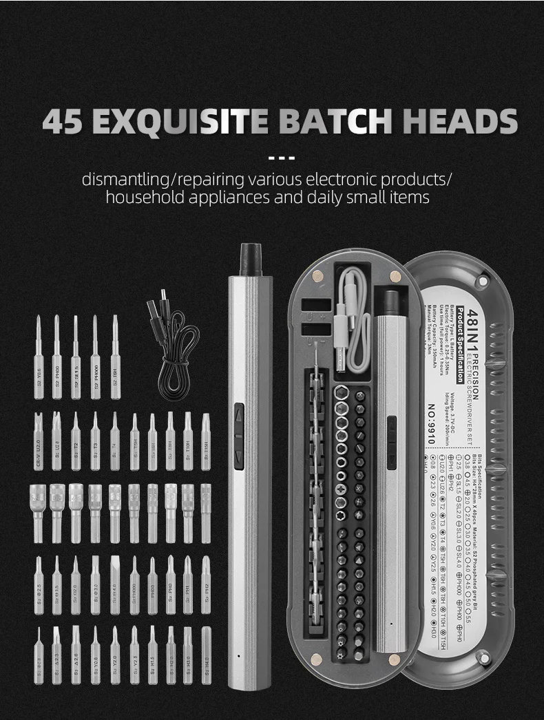 3.6v Cordless Li-ion Screwdriver Usb Charging Screwdriver Usb Charge ...