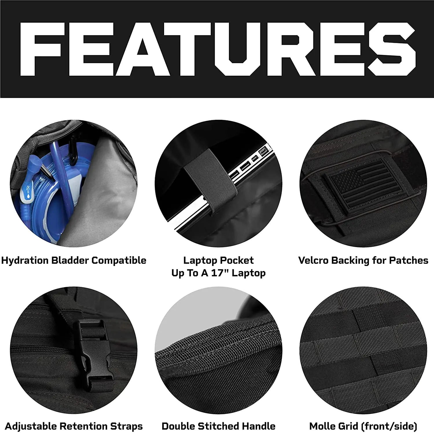 Camo 1000d Nylon 50l Large Assault Pack Rucksack Men Waterproof Travel ...