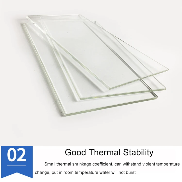 Rectangular Sight Glass Sheet Customizable Size Borosilicate Flat Glass ...