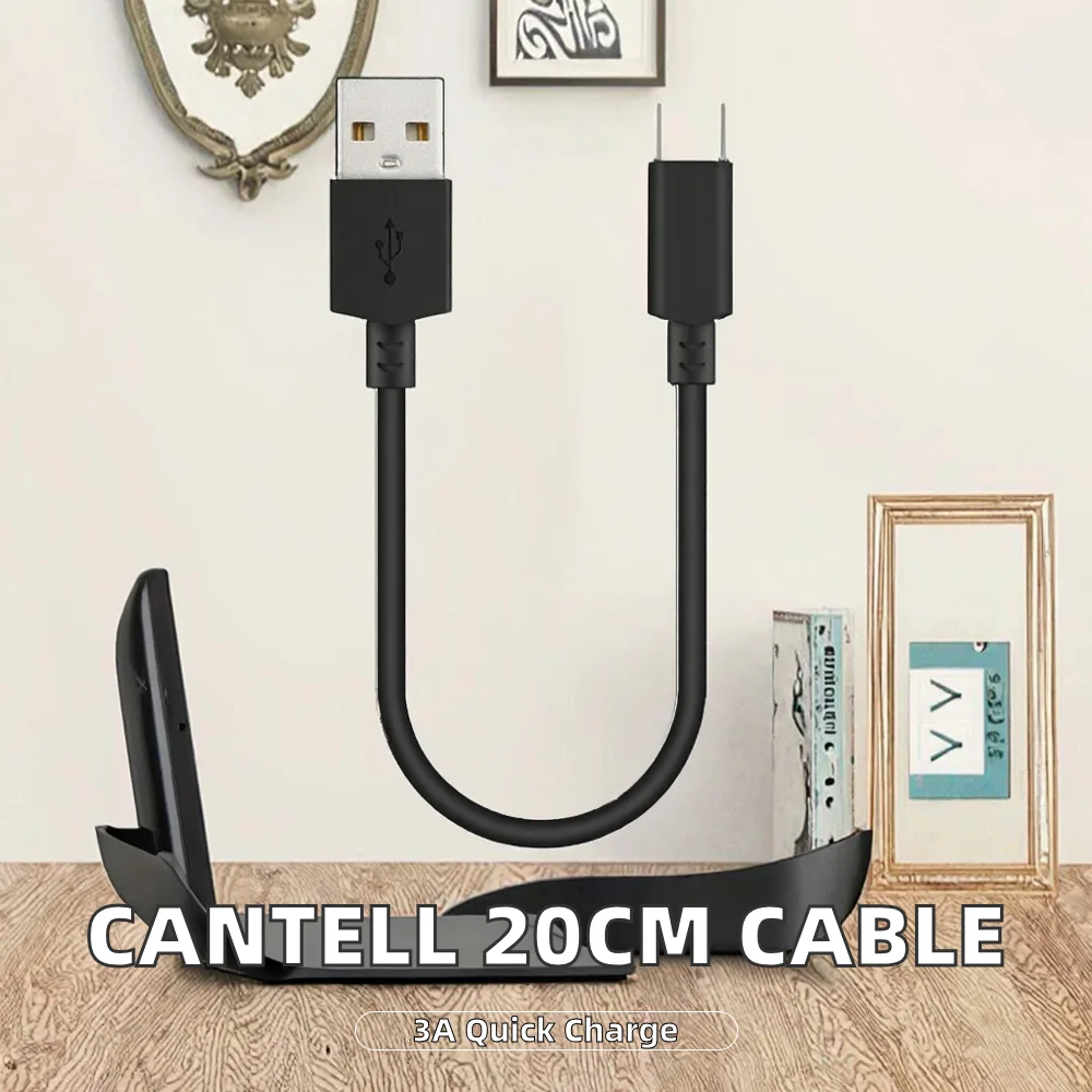 Cantell High Quality Customized 20cm Short Type C USB Cable 3A 2Core ...