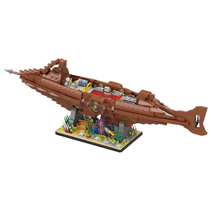 Buildmoc Leagues Under The Sea Nautilus Submarine Building Blocks ...