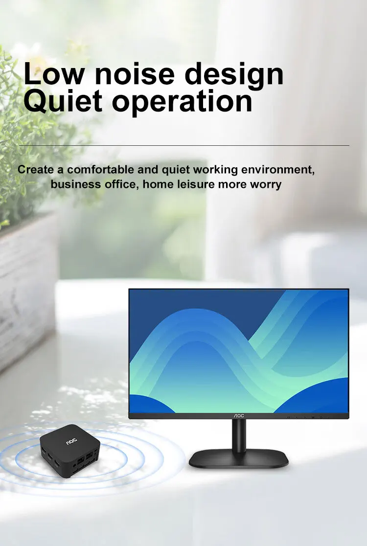 Aoc Mini Pc Gamer Celeron N95 16g Ddr5 Ram 512g Ssd Gaming Pc 2.0ghz Up ...