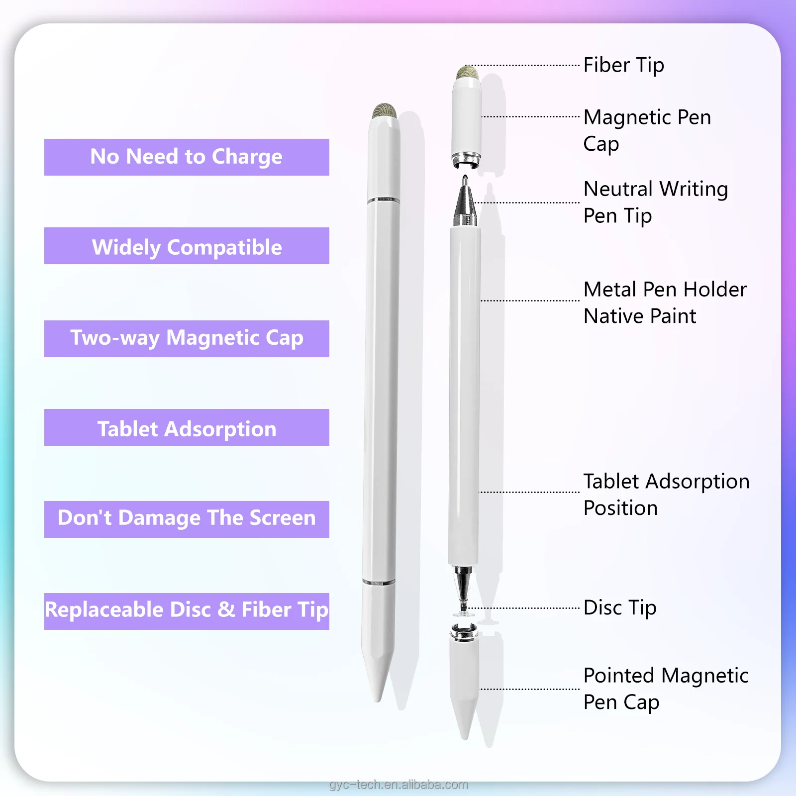 High Quality 3 in 1 Design Smart Passive Stylus Pencil With Magnetic ...