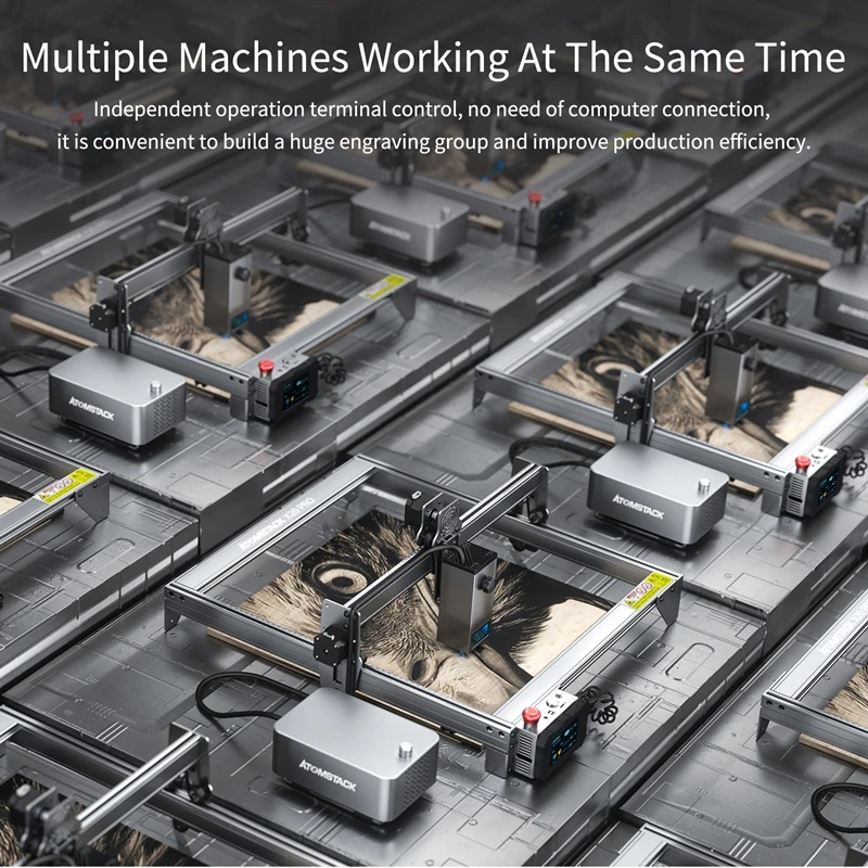 Atomstack X20 Pro 130w Engraver App Control Support Offline Quad-laser ...