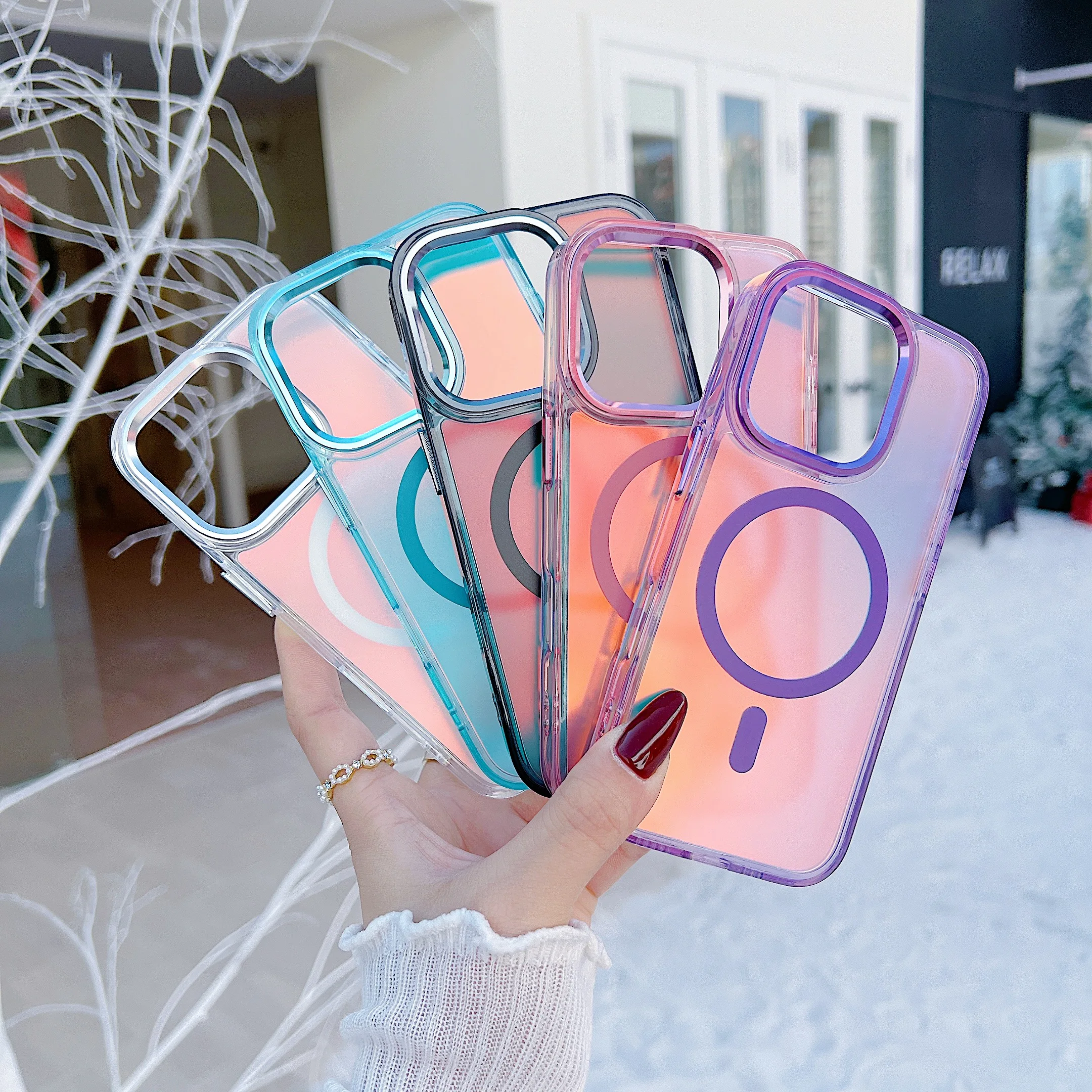 For Iphone 16 15 Promax Plus Luxury Gradient Phone Protection Case ...