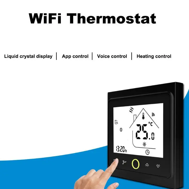 Touch Screen Smart WiFi Thermostat for Air Conditioning Control - OEM