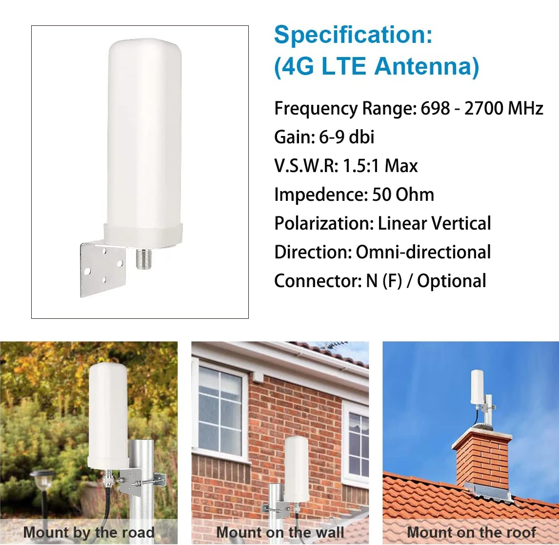 4G LTE Outdoor Antenna Marine Grade Communication Antenna Omni ...