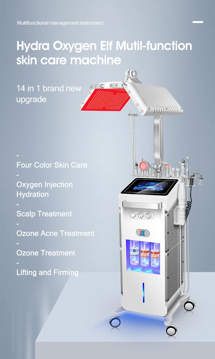Professional Grade 14-in-1 Oxygen Therapy Facial Device For Skin Care ...