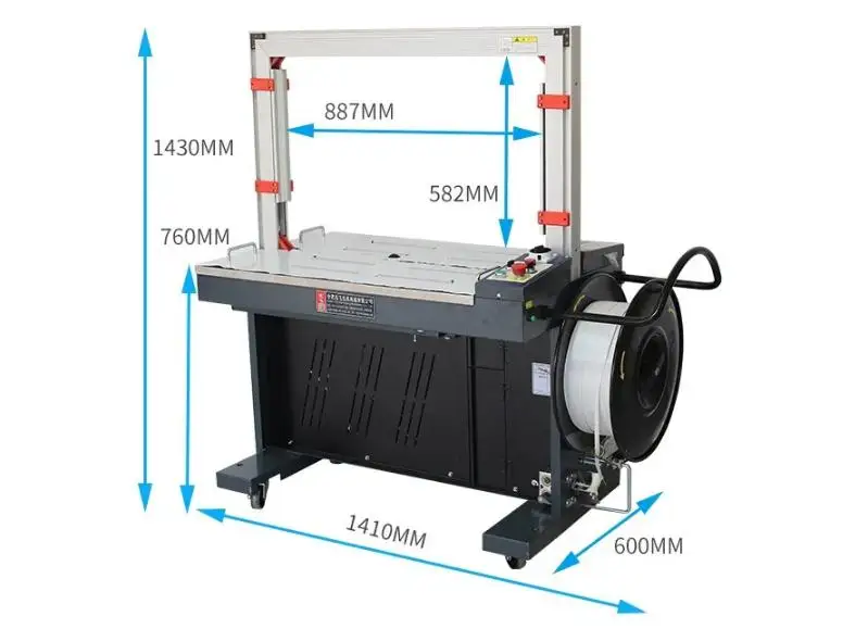 Automatic Carton Box Strapping Tying Machine - High Productivity