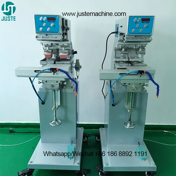 2 Two Color Pad Printing Machine Sealed Closed Ink Cup Tampo Printer ...