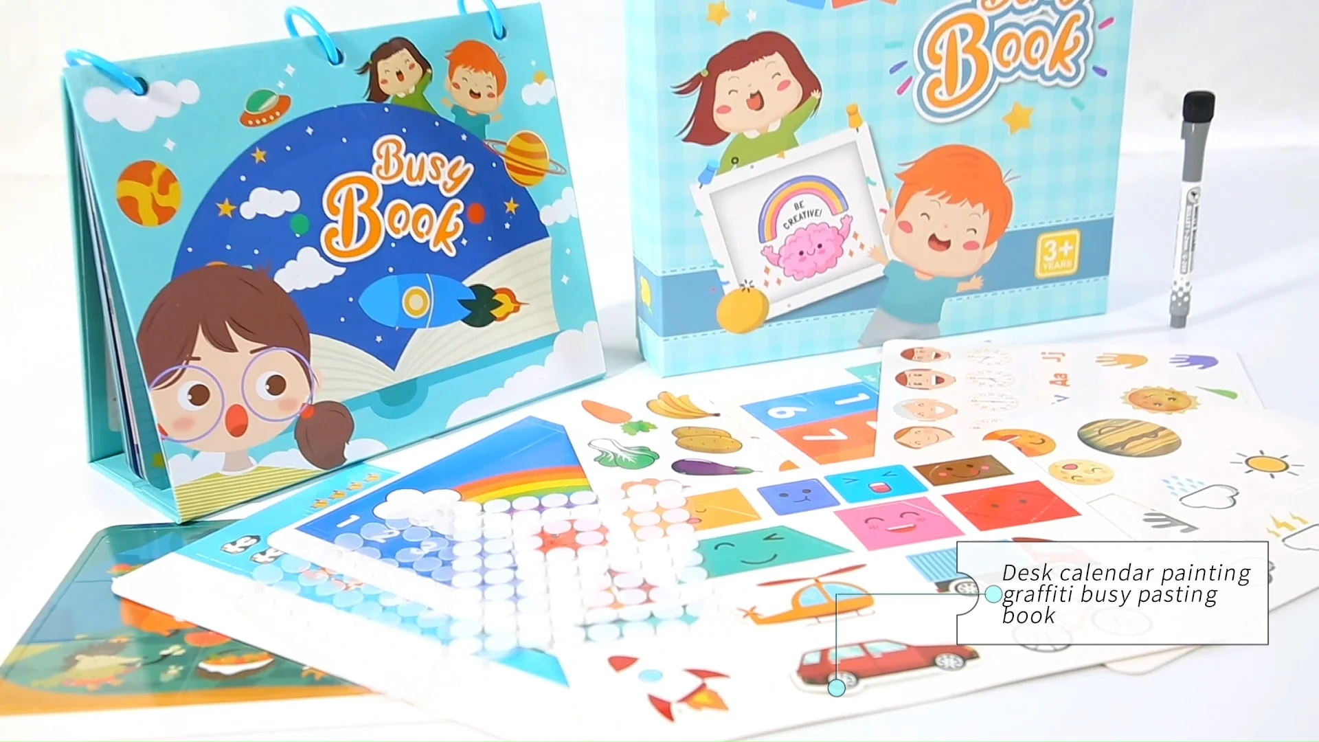 Toddler Develop Learning Skills Activity Busy Quiet Books Toddler ...