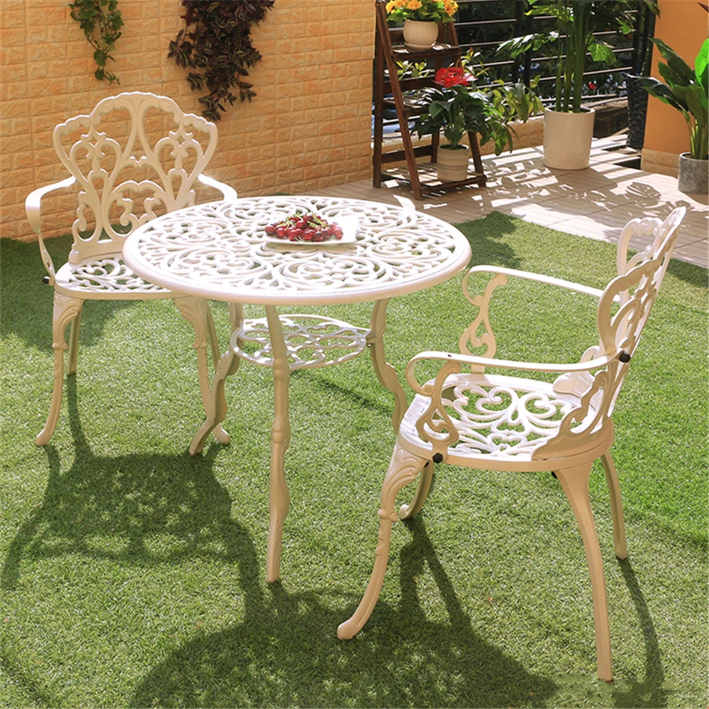 Cast Aluminum Bistro Sets Patio Table Chair Set Furniture Outdoor Die ...