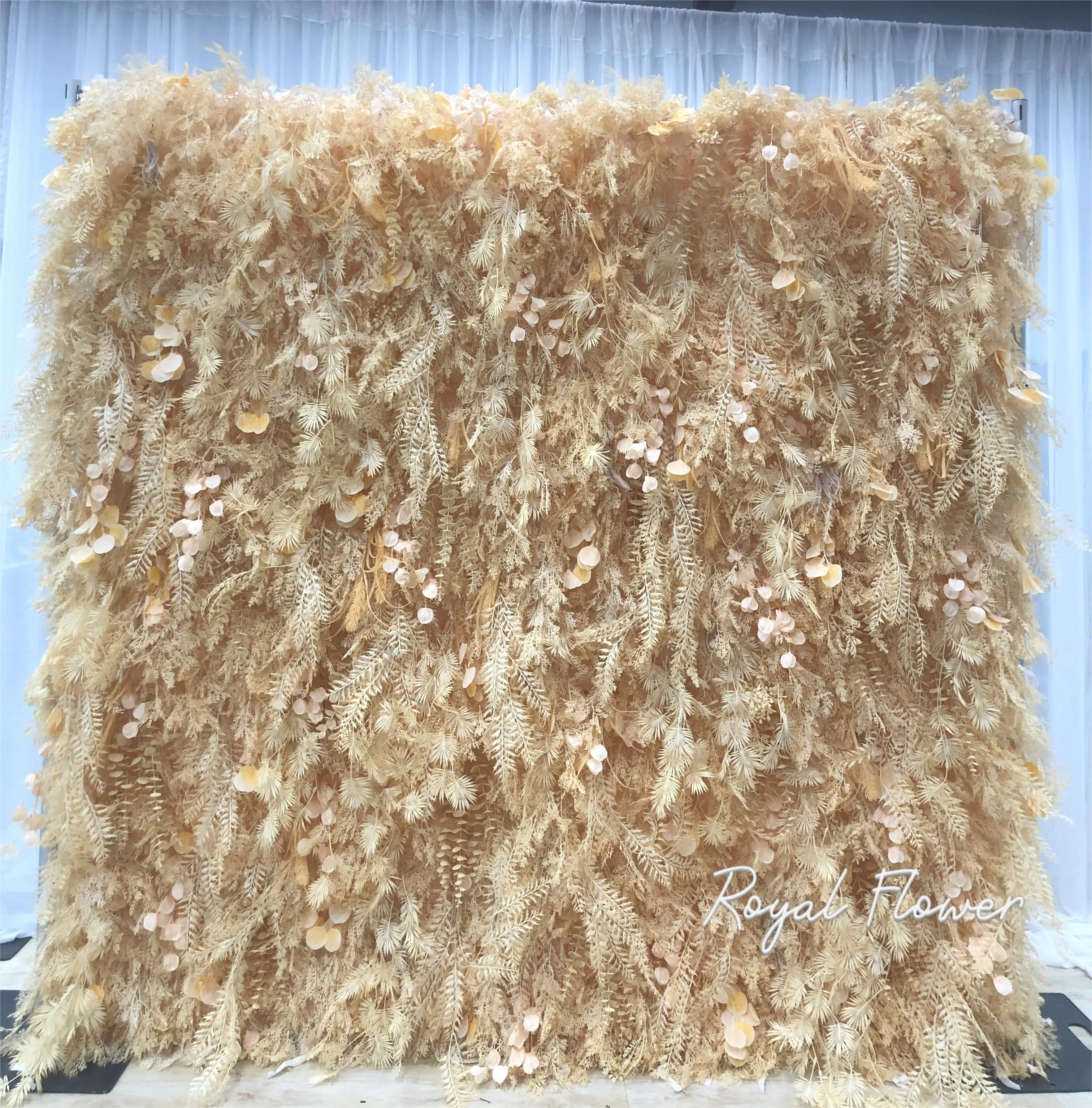 White Feather Wall Backdrop - Elegant Wedding Decor