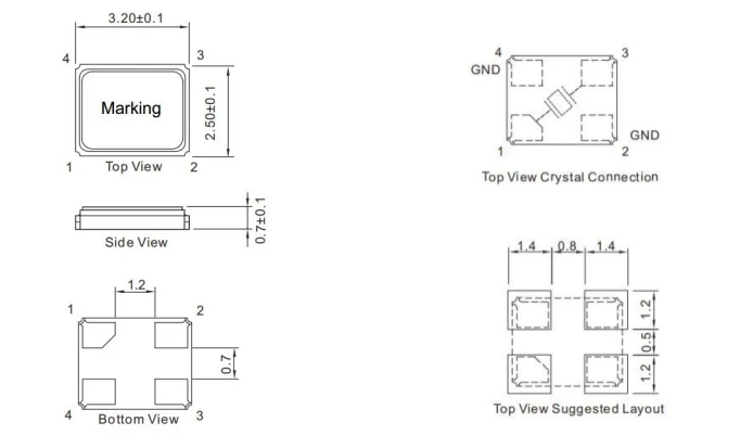 SMD Crystal Oscillator 3225 25MHZ 12pF 10PPM For Communication| Alibaba.com