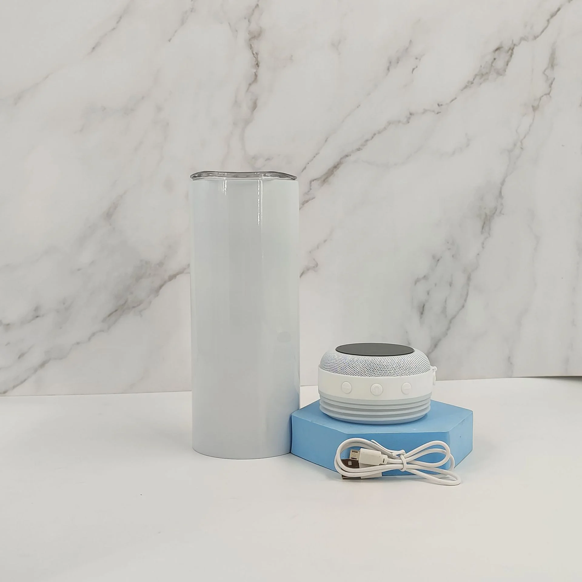 Rubysub Stainless Steel Skinny Sublimation Music Tumblers 20oz Speaker ...