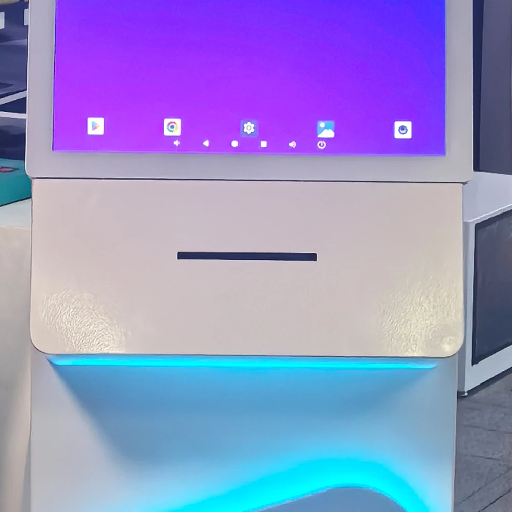 27 Inch Android Touch Screen Kiosk with QR Code & Printer