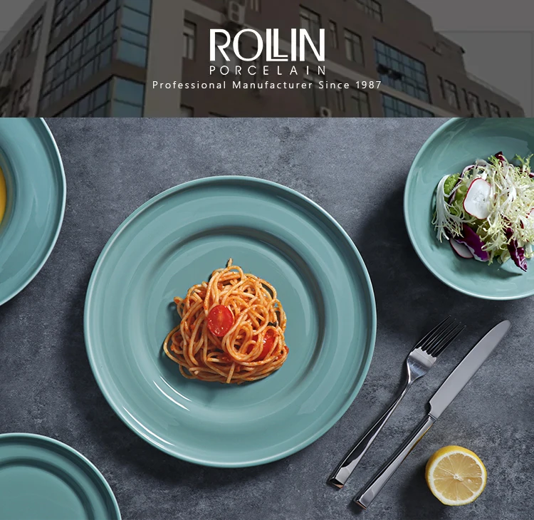 Luxury Dinnerware - Gold Rim Bone China Plates for Hotels