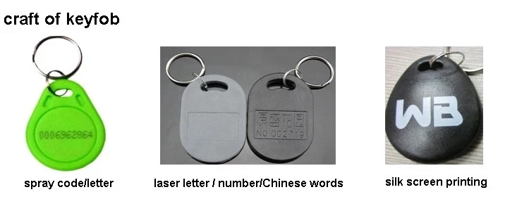 125kHz Read Only RFID ABS Key Fob T5577 EM4305 Chips Mini Tag ...