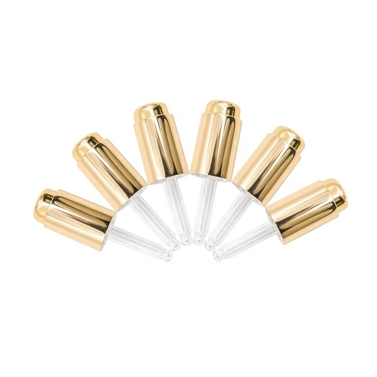 Customized Color Plastic Down Press Push Button Dropper With Glass ...