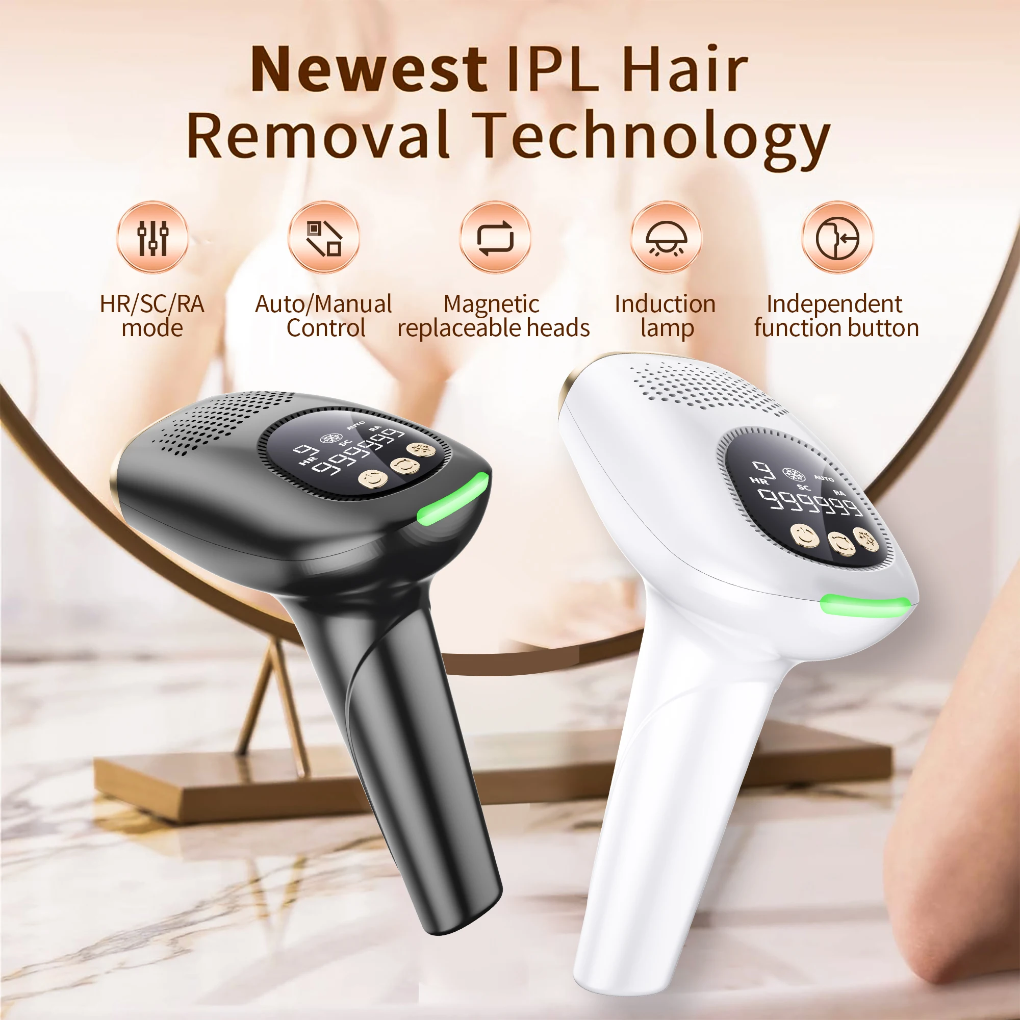 2023 Professional Ice Cooling Ipl Beauty Device Hair Remover For Hair ...