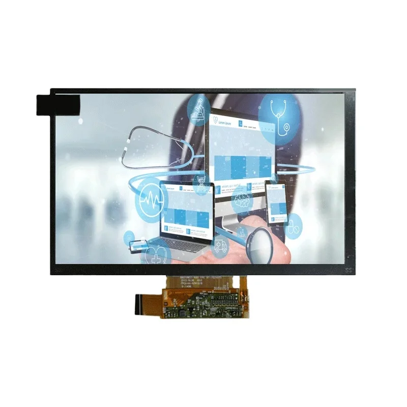 7 Inch Sunlight Readable Lcd 1024*600 Interface Lvds 39pin Tn Tft Lcd ...