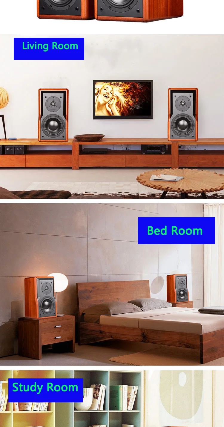 Vofull Speaker Bookshelf Hi Fi Speakers Hi-fi Bookshelf Blue Tooth ...