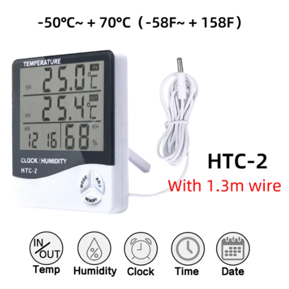 Lcd Electronic Digital Temperature Humidity Meter Thermometer ...