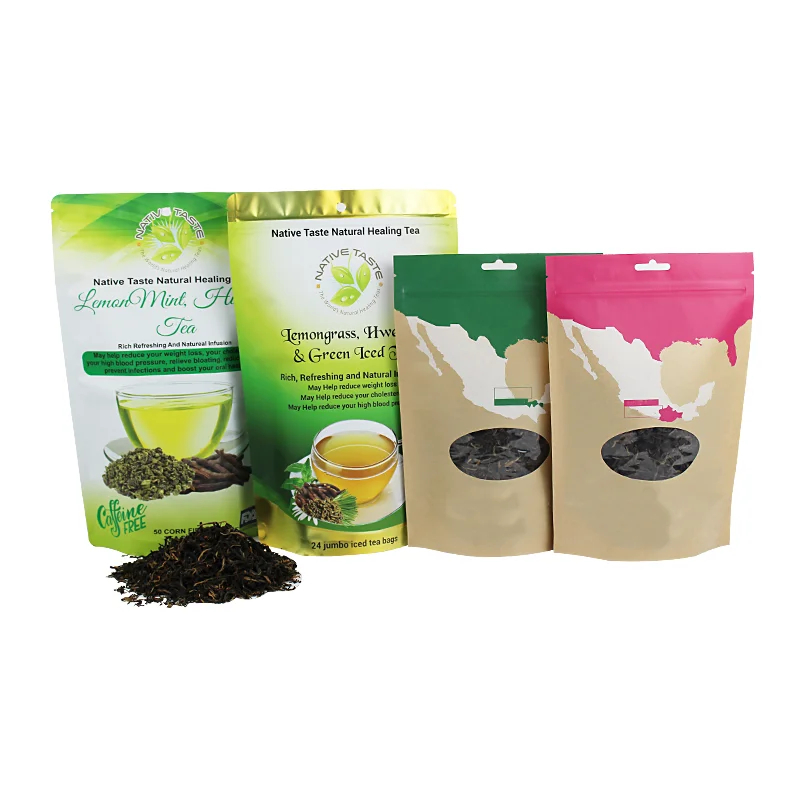 Custom Printing Paper Fancy Design Mini Empty Tea Bags With Ziplock and ...