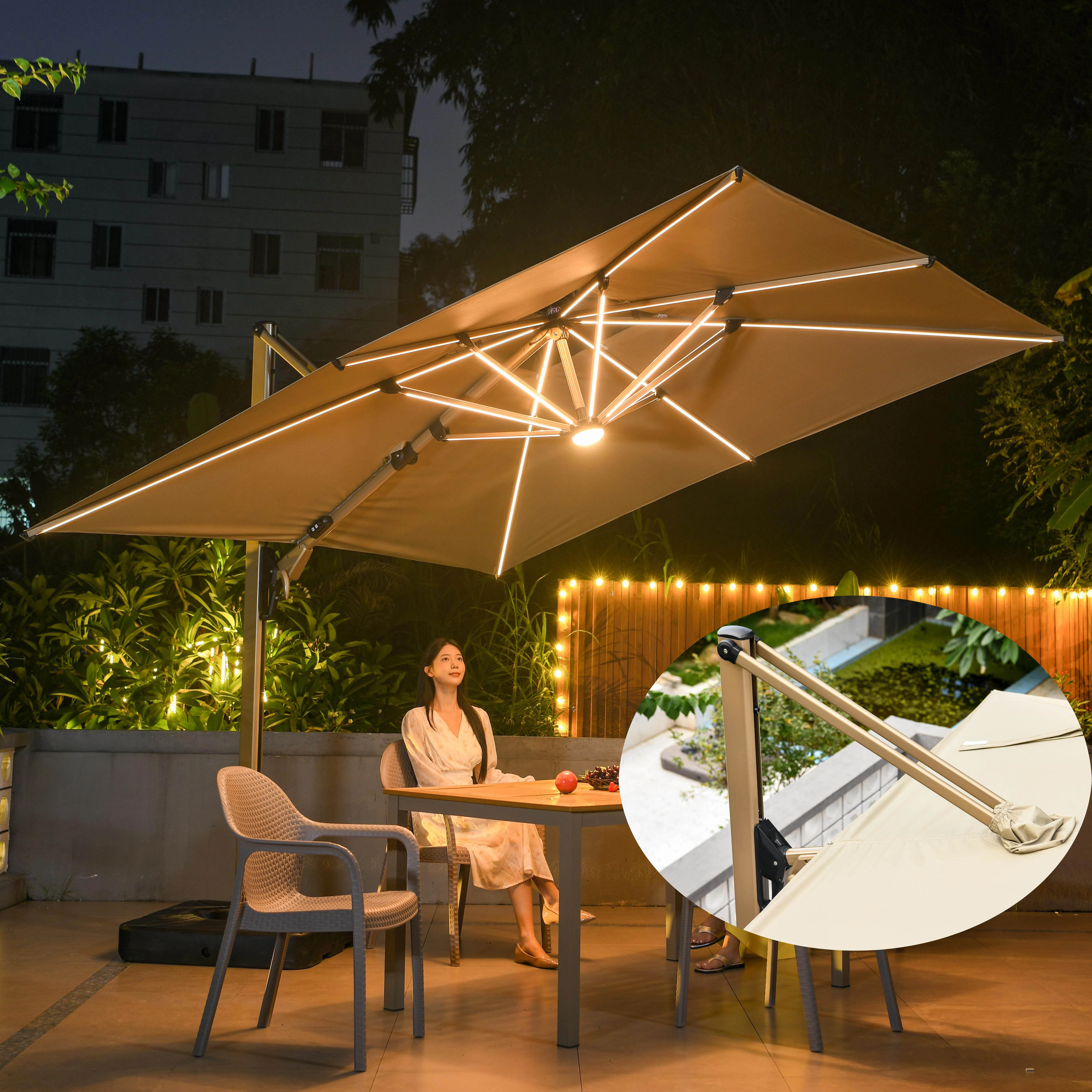 Logo Printing Garden Furniture Factory Garden Umbrella Patio Umbrella ...