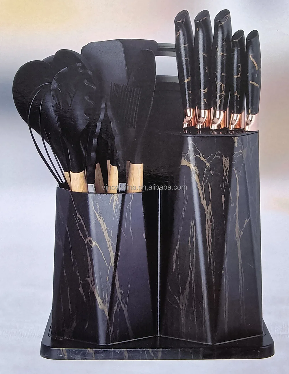 19pcs Kitchen Utensils Set Non-stick Kitchenware Cooking Tools Spoon ...