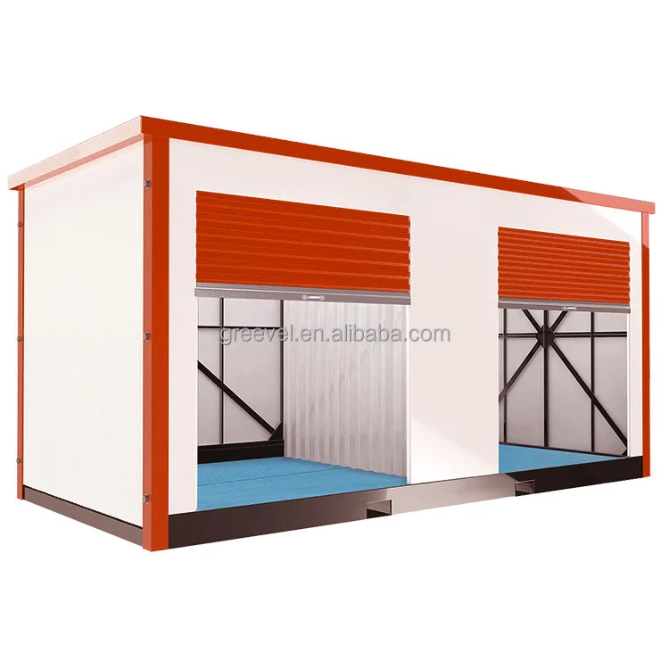 Greevel 20ft Steel Material Prefab Assemble Mobile Roll Up Door ...