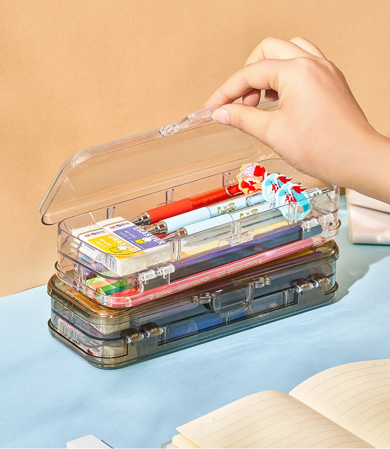 Sentance Transparent Pencil Case - Large Capacity & Novelty