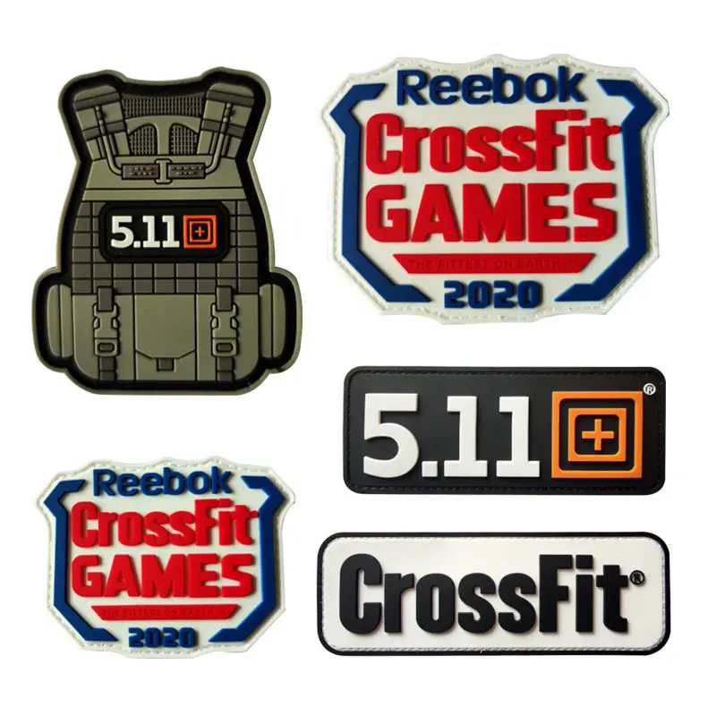 Custom Raised Rubber Logo PVC Patches - Durable & Versatile