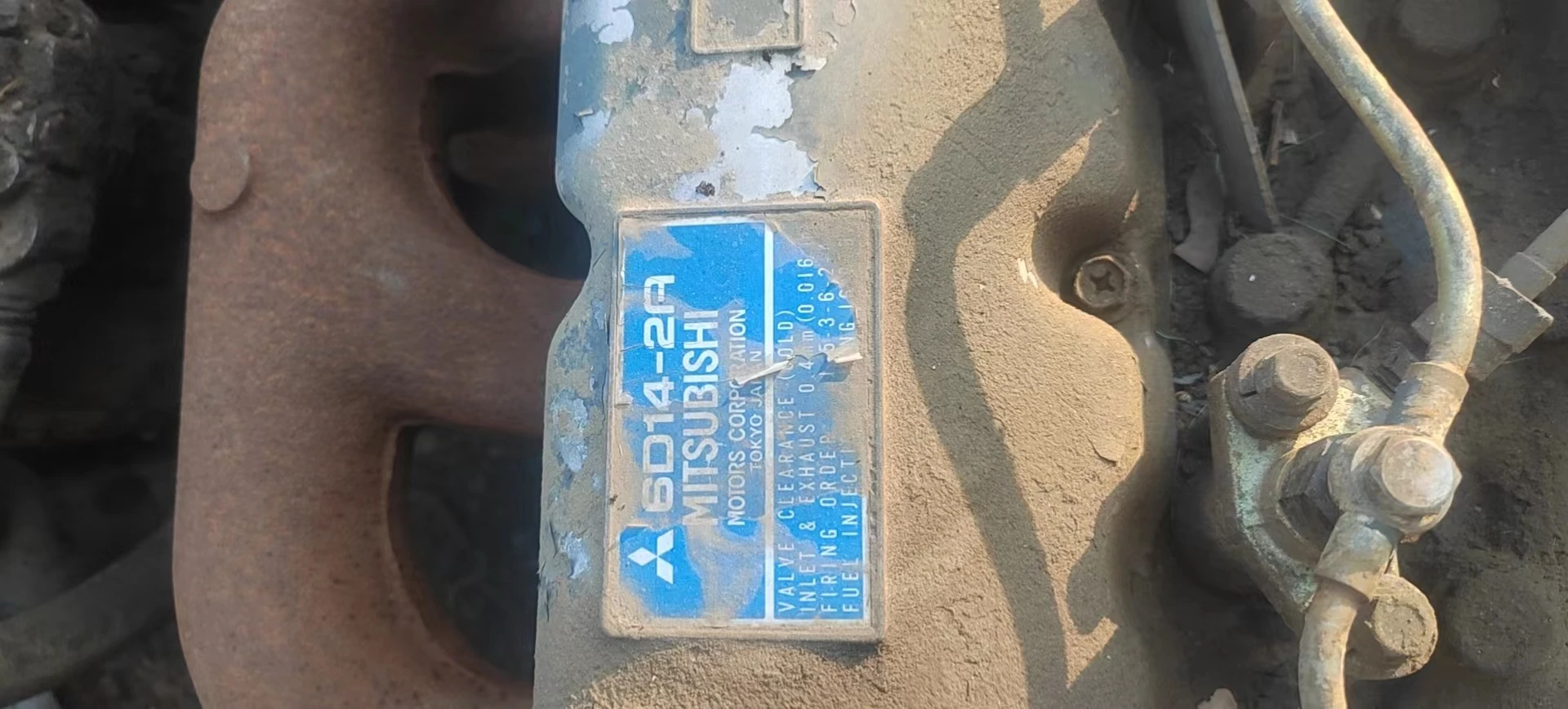 Used Kato 20 Ton Crane Motor Fuso 6d14 with MITSUBISHI Engine 6d14