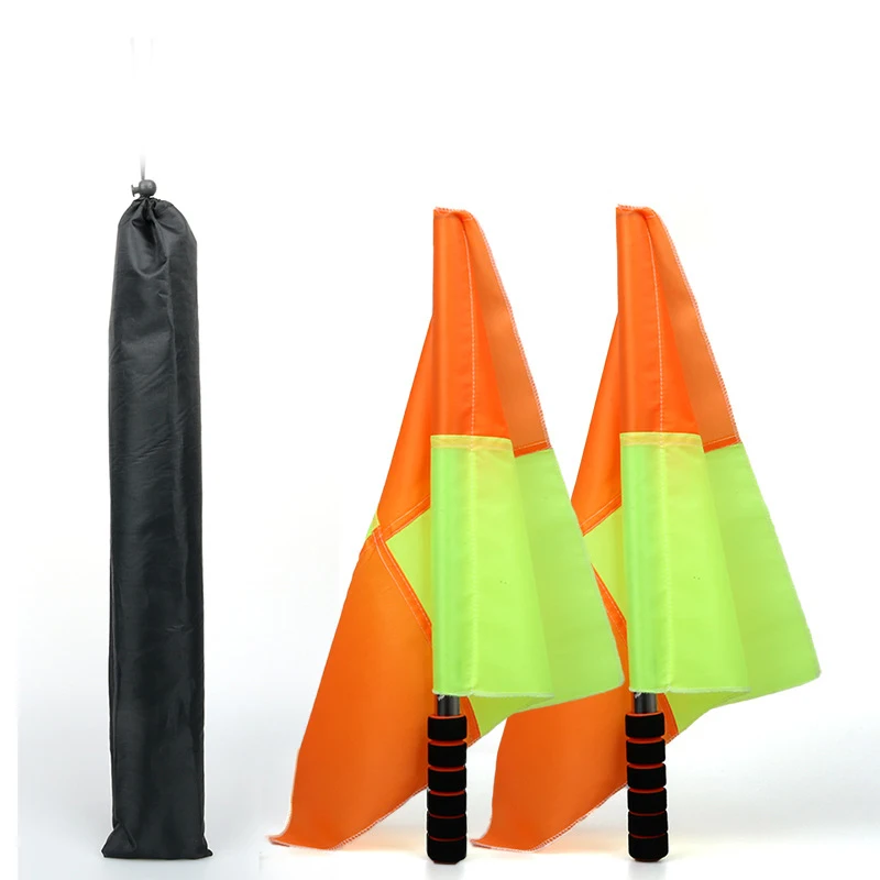 Custom Soccer Training Linesman Flags Command Signal Flag 2 Pcs Set Football Referee Flags - Buy ...