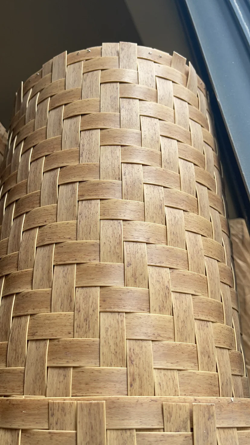 Artificial Plastic Faux Bamboo Weave Mat Synthetic Weaving Mat Ceiling ...