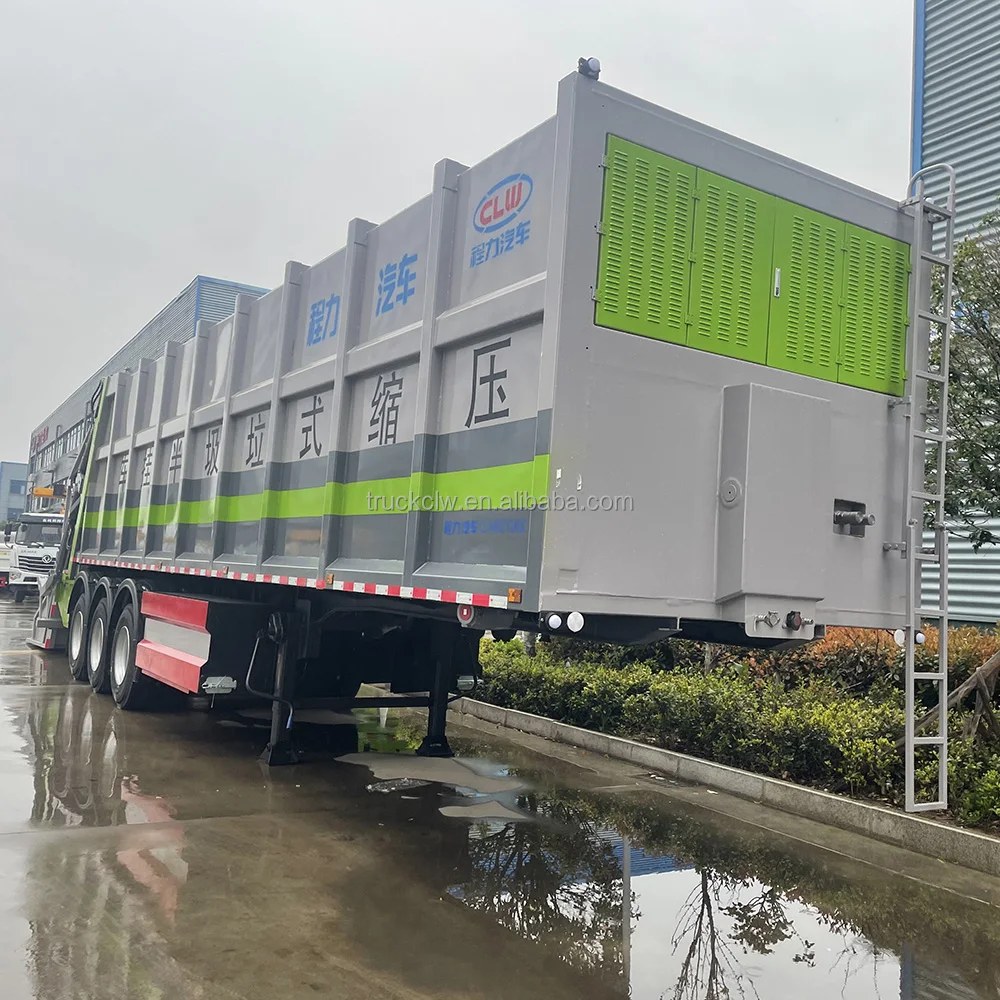 3 Axles Heavy Duty Waste Transfer Trailer - 50 Cubic Meters