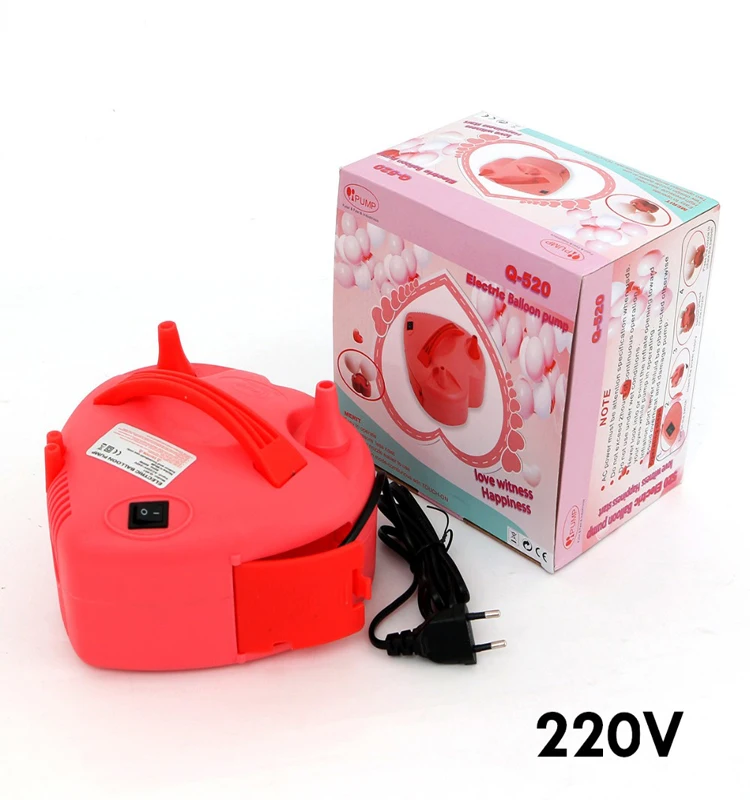 Hand Machine Helium Heart Portable Inflator Inflating Double Hole ...
