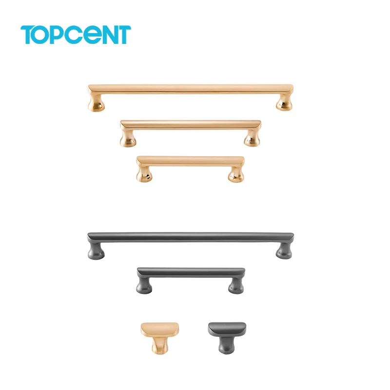Topcent Oem Zinc Kitchen Furniture Cabinet Handle Door Knob Gold And ...