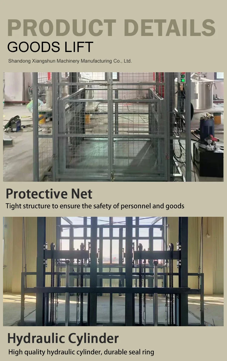 2 Ton Wall Mounted Cargo Elevator Electric Cargo Lift Warehouse Small Cargo Elevator Lift - Buy ...