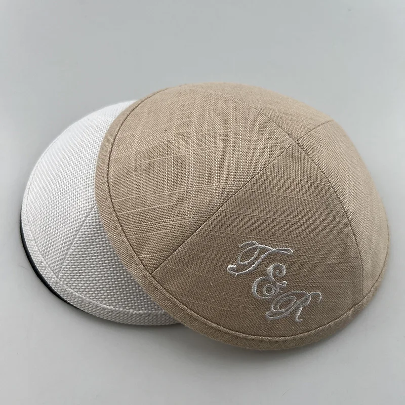 Wholesale High Quality Jewish Kippah Kippot Custom Logo Jewish Yarmulka ...