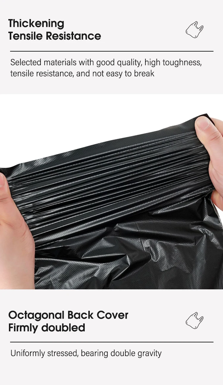 Custom Printed Plastic Trash Garbage Bag In Roll Strong Trash Garbage ...